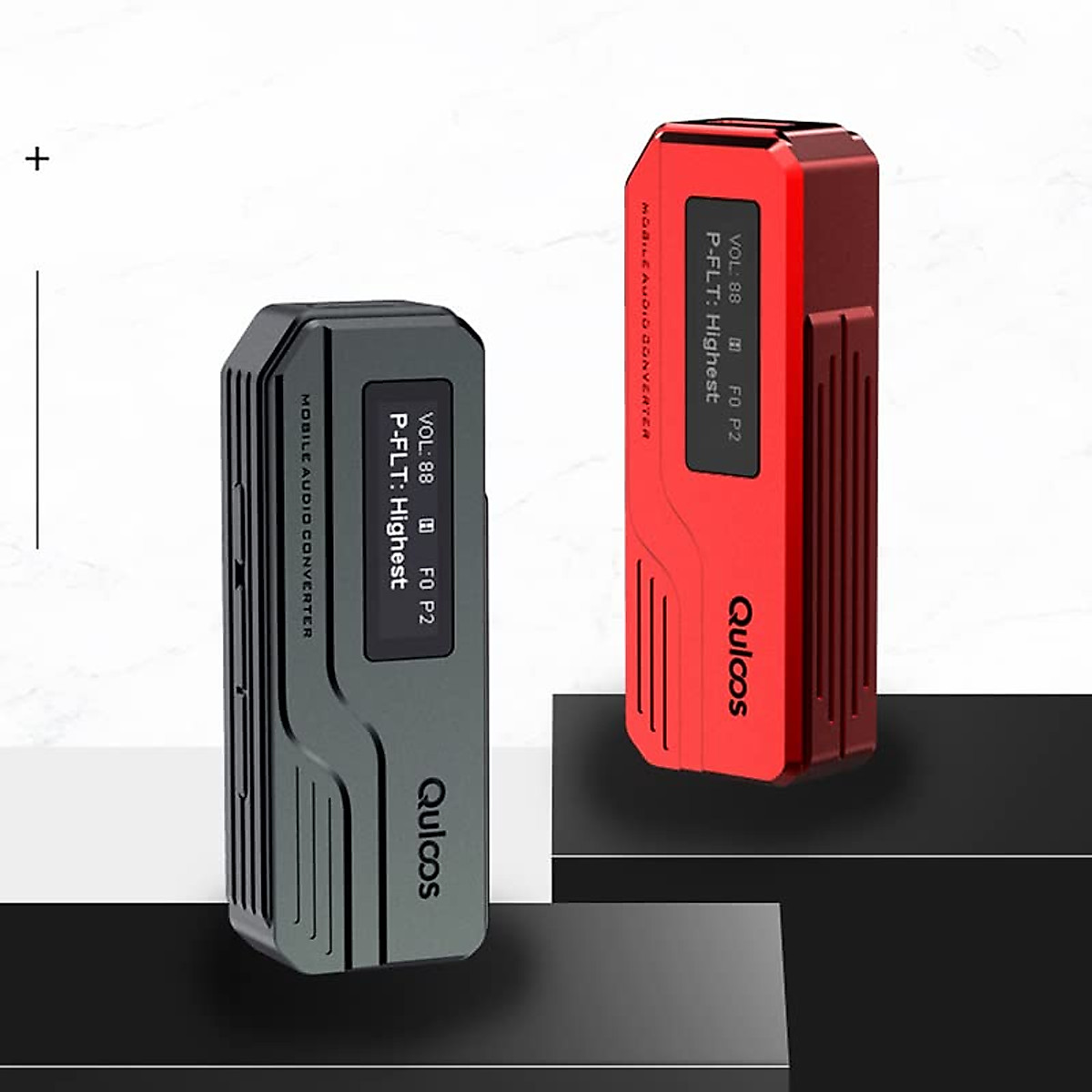 QLS MC01/MC01se Portable USB DAC/AMP Dual Flagship CS43131 HiFi Decoder Headphone Amplifier 4.4mm/3.5mm Type-C USB (MC01 Grey)