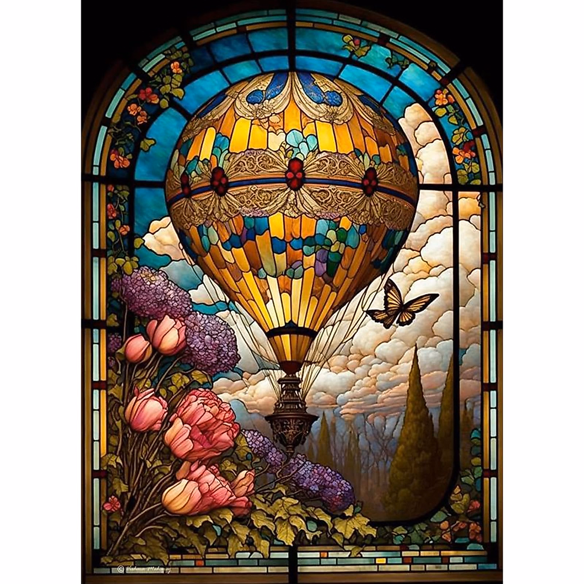 hkejoi Large Size Christmas Diamond Art Kits for Adults-Large Christmas Diamond Painting Kits for Adults,Christmas Gem Art Kits for Home Wall Decor(15.7x27.5inch)