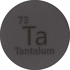 Tantalum (Ta) 24.26mm Metal Disc for Collection or Experiments