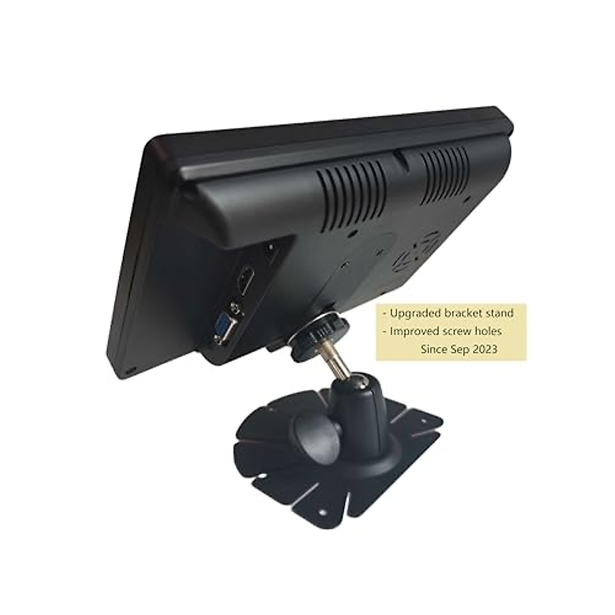 LONCEVON 7 inch Mini Monitor HD 1080P Small HDMI Monitor Portable VGA Monitor LCD Screen for PC/TV/DVD/Raspberry PI/Camera/Gaming; IPS 1024X600 Pixels; Build in Speakers&Earphone Jack