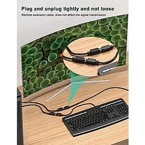 JUXINICE PS/2 Cable 6ft - Shielded Mini DIN 6-Pin Male to Male for PC Mouse & Keyboard - Black (PS/2 M/M 6FT 2M)