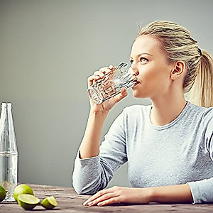 4-Pack Plastic Clear Water Tumblers, 10-ounce Transparent Unbreakable Drinking Glasses, Acrylic Reusable Juice Wine Cups Dishwasher Safe Bathroom Cups Camping Portable Cups, Easy To Storage (Clear)