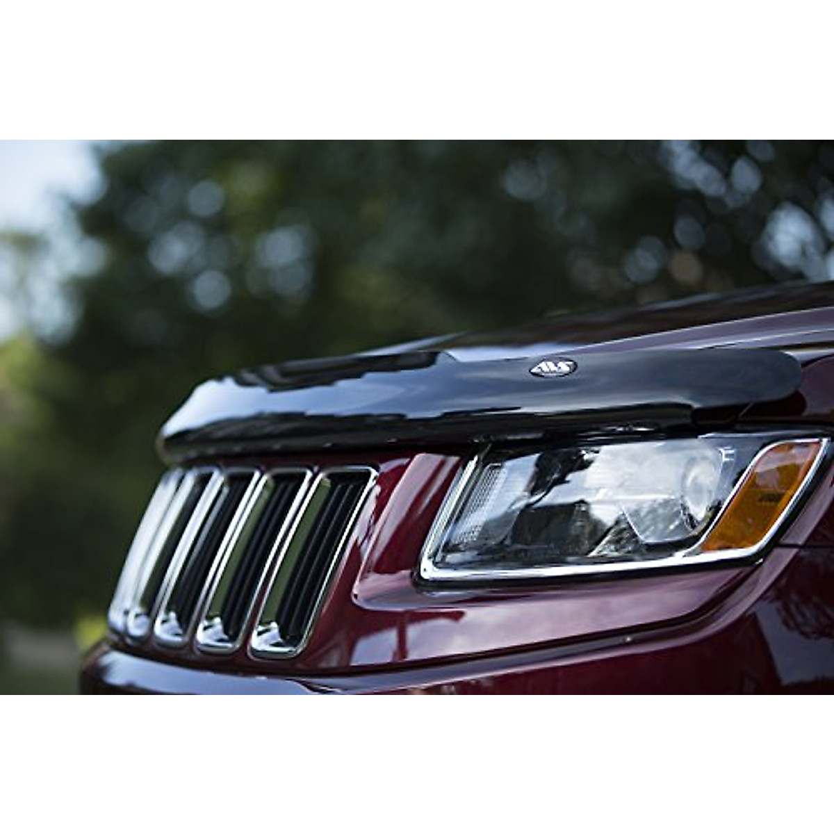 Auto Ventshade [AVS]Bugflector II / Hood Shield | 2011 - 2020 Jeep Grand Cherokee, High Profile - Smoke, 1 pc. | 25073