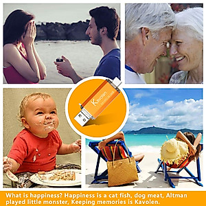 Kavolen 3 in1 128GB High Speed Photo Backup Stick for Android Phones&PC&Laptop. Photo-Memory-Stick-for All Samsung Galaxy Phones.LG,Google Pixel, Huawei, Moto etc.