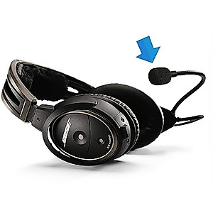 LEFXMOPHY for Bose A20 Aviation Headset Mic cover, Replacement for Bose Proflight Series 2 / A30 Microphone Spongue Pop filter 3-Pack Foam Cover WindScreen