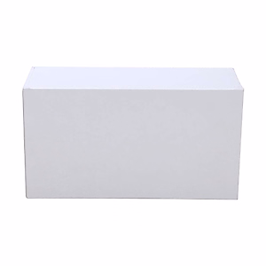 KINGFOM Rectangular PU Leather Tissue Box Cover - Facial Tissue Paper Napkin Holder for Bathroom, Home, Office, Car Automotive Decoration with Magnetic Bottom(White)