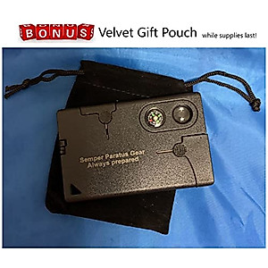 Semper Paratus Gear Gifts for men MultiTools - 10 in 1 Credit Card Pocket Multi Tool for everyday use - Home, Work or Outdoors - Gifts for Men - Holiday Christmas Stocking Stuffers (1 Pack)