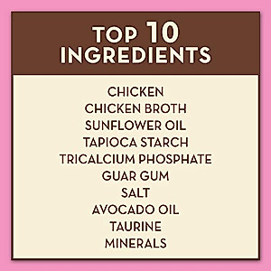 Avoderm Natural Grain Free Wet Cat Food, Chicken Chunks Entrée In Gravy, 3 Oz Cans, Case Of 24