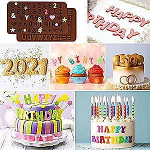 Breakable Heart Mold Set for Chocolate, Heart Silicone Molds with Hammers and Dropper, Letter Mold and Number Chocolate Molds for Valentine Candy Making