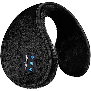 MUSICOZY Ear Warmers Earmuffs Sleep Headphones Bluetooth Headband Eye Mask Sleeping Earbuds for Winter Side Sleepers Workout Running Insomnia Travel Yoga Office Cool Gadgets Tech Unique Gifts, 2 Pack