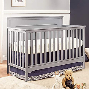 Carter's by Davinci Dakota 4-in-1 Convertible Crib in Grey, Greenguard Gold Certified