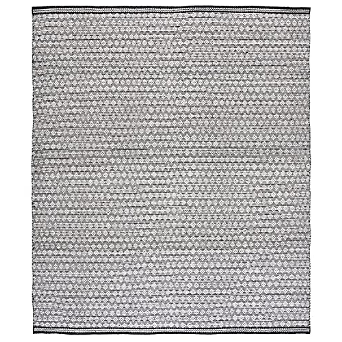 Safavieh Kilim Collection 8' x 10' Black/Ivory KLM376Z Flatweave Premium Wool Living Room Dining Bedroom Area Rug