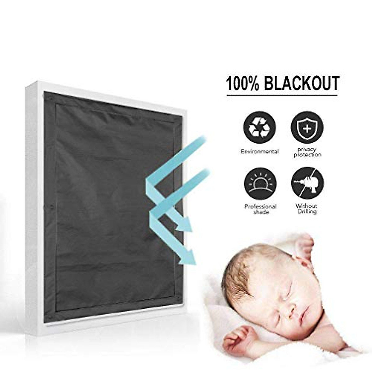 ZHhan Blackout Roof Skylight Blind Window Curtain for Velux F06 206 Roof Windows with Sucker UV Protection Without Drill and Easy InstallationSucker