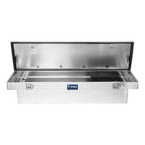UWS TBS-69-R 69" Single Lid Crossover Tool Box with Beveled Insulated Lid and Rails