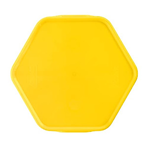 Camco Heavy-Duty Stabilizer RV Jack Support | Provides 7-inches of Lift and Stability for RV Jacks | Compatible with 10-inch Round Jack Pads | Features a 6,000 lb. Rating | Yellow (44421)