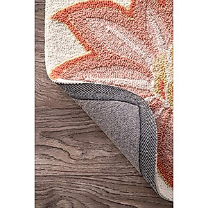 nuLOOM Hand Tufted Palm Springs Area Rug, 6' x 9', Pink
