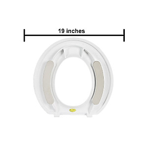 Big John Products 2445646-1W Closed Front with Cover Oversize Toilet Seat, White