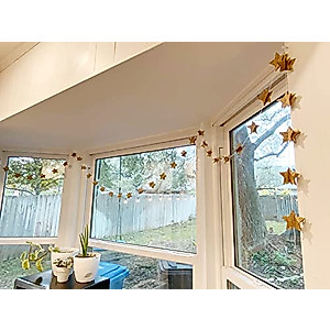 4 Pack Star Garland Recycled Books Vintage Pages Garland Newspaper Bunting Party Holiday Christmas Strand String Banner Wedding Decorate(Vintage)