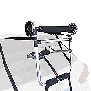 HUIMENG Kayak Roller - Load Assist Prevent Sideslip with Adjustable Tightness and Angle Boat for Mounting Kayaks Canoes to Car TopsCrossbarsRoof Racks or Roof Pads,Load 220lbs, silver