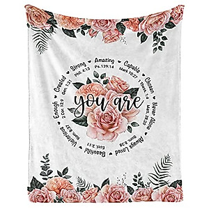 UMACVN Birthday Gifts for Women, Mom, Friend - Christian Gifts for Women - Inspirational Gifts for Women, Spiritual Gifts for Women - Religious Gifts for Women Fleece Blanket