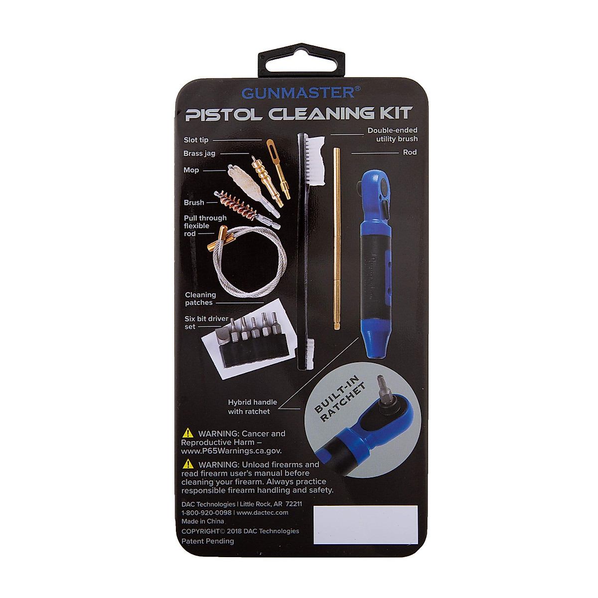 Gunmaster Slim Line 9mm Pistol Cleaning Kit (15pc)