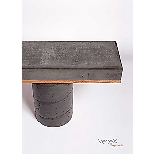 Concrete Black Bench