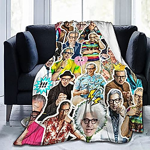Blankets Jeff Goldblum Soft and Comfortable Warm Fleece Throw Blankets Yoga Blankets Beach Blanket Picnic Blankets for Sofa Bed Camping Travel