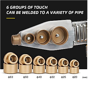 Full Automatic PPR Pipe Welder 220V Digital Temperature Controlled Water Pipe Welding Machine Electric Heating Hot Melt Tools Kit for PP PE PVC Tube,800w