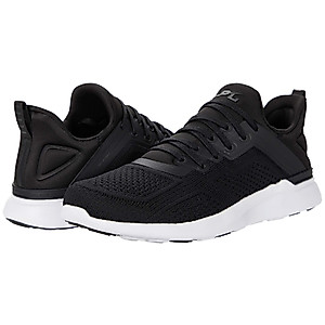 APL: Athletic Propulsion Labs Women's Techloom Tracer Sneakers, Black/White, 6.5 Medium US