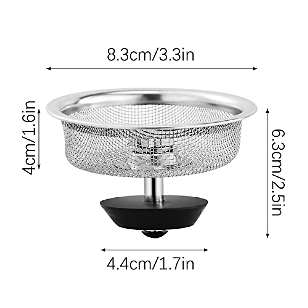 Steel Garbage -clogging Stainless Sewer Sink Sink 2PCS For Vegetable Filter Kitchen Filter Stainless Sink Washing Steel Filter Kitchen，Dining & Bar Sink Sieve