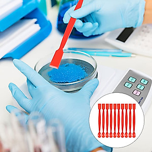 Scicalife 15pcs Plastic Lab Spoon Spatula Micro Double Ended Long Laboratory Sampling Spoon Mixing Spatula for Medicine Powders Gel Cap Filler Capsule Filler 210mm