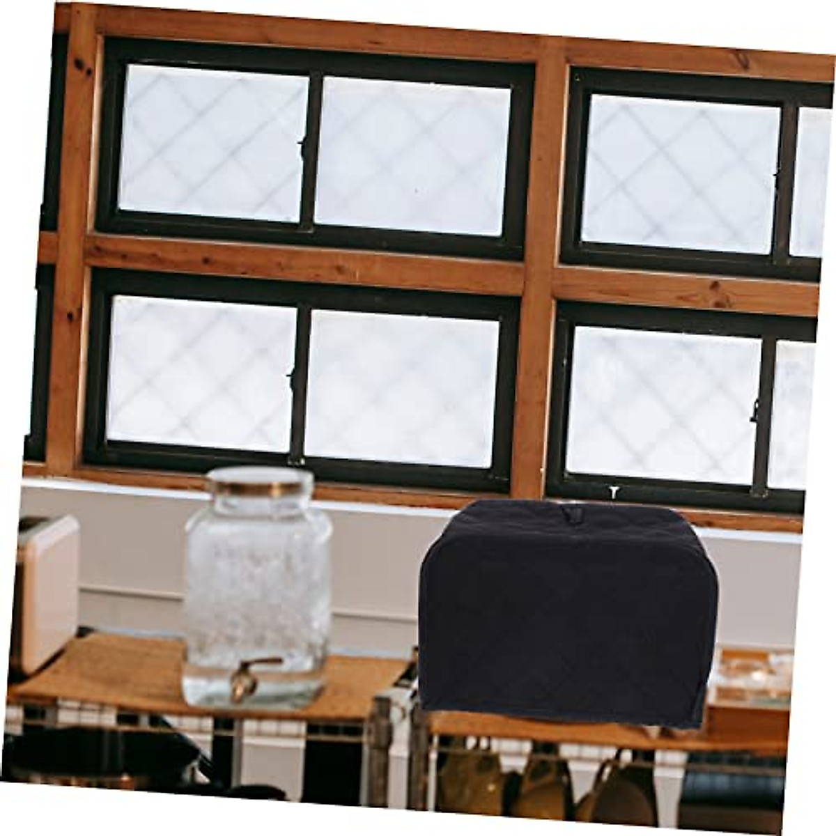 KICHOUSE Bread Machine Dust Cover Oven Microwave Combo Oven Protector Air Fryer Toaster Air Fryer Cover Toaster Protector Kitchen Protection Cover Bread Machine Sleeve Home Supply Black