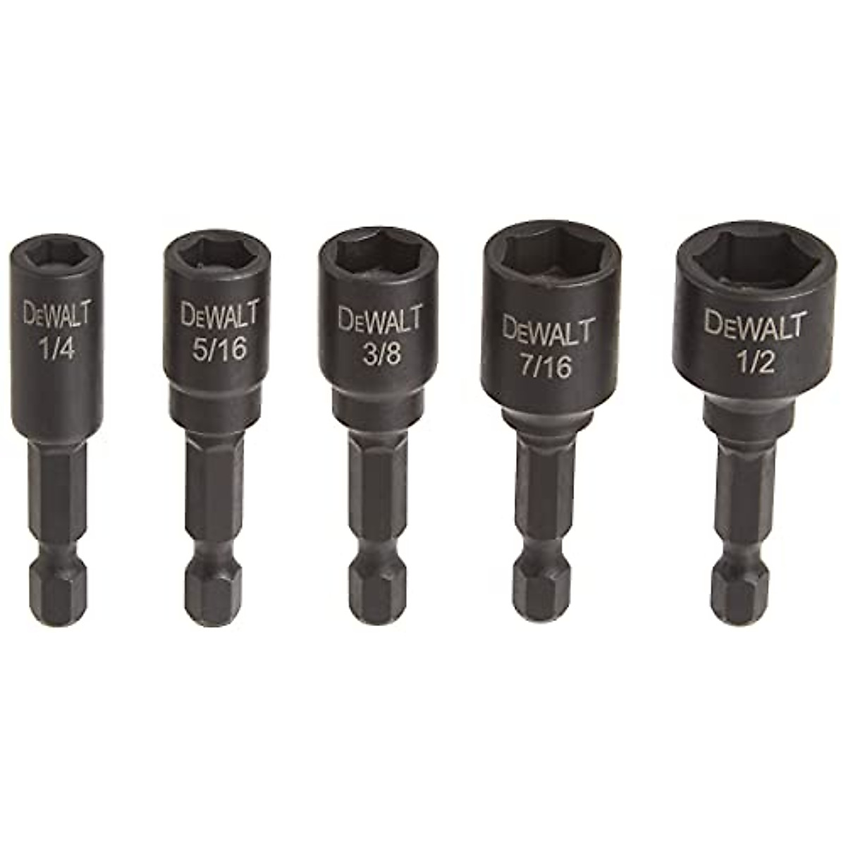 DEWALT Nut Driver Set, Impact Ready, Magnetic, 5-Piece (DW2235IR)