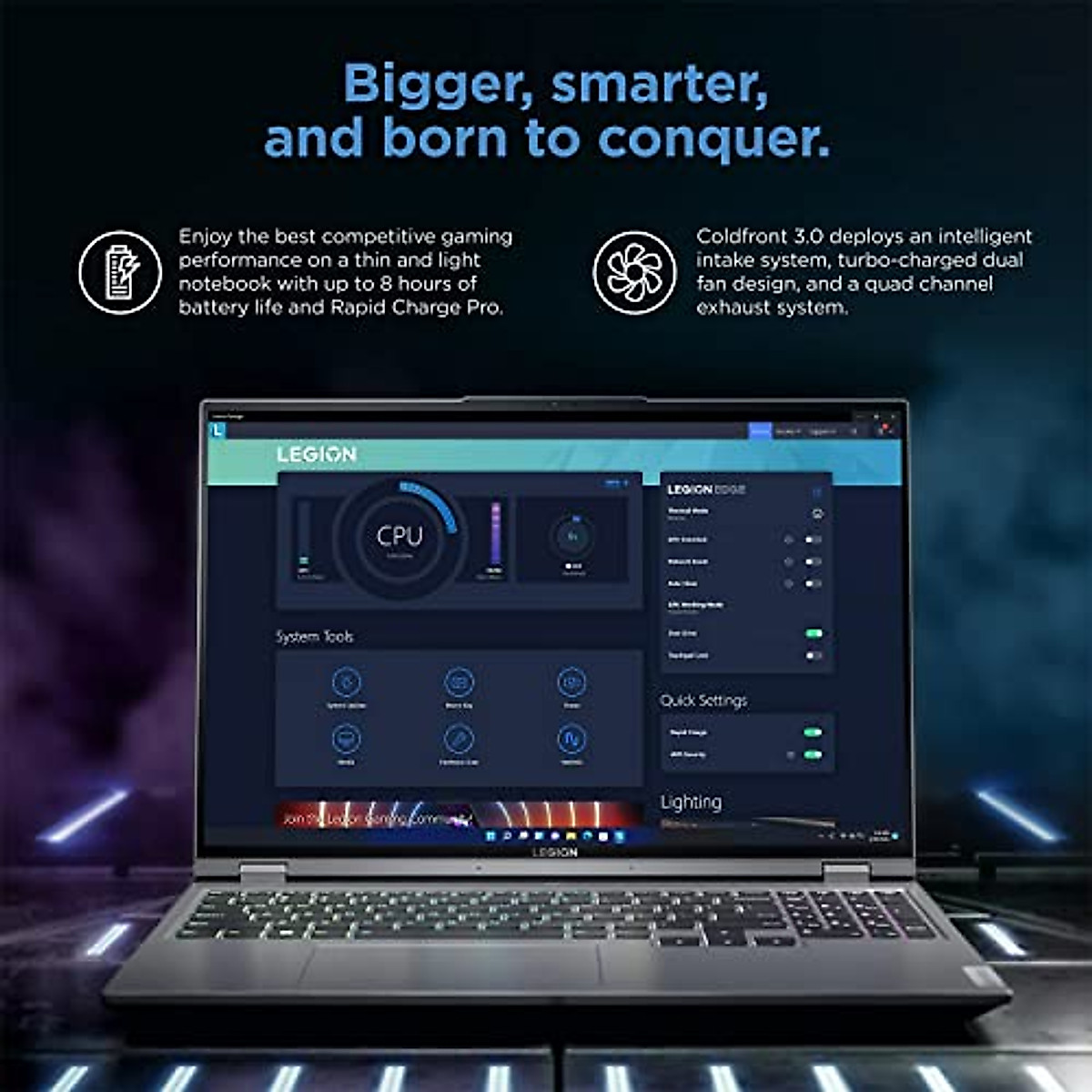 Lenovo Legion 5 Pro Gaming Laptop 16" WQXGA 2K IPS 165Hz, AMD 8-Core Ryzen 7-5800H (Beat i9-10885H), GeForce RTX 3070 8GB, RGB Backlit Keyboard, Wi-Fi 6, Windows 11 (32GB RAM | 1TB PCIe SSD)