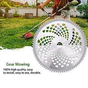 CZS 10" x 80T Brush Cutter Blade for Weedeater, Carbide Tip Circular Saw Weed Eater Blades, Weed Trimmer Blade with Adapter Kit for Brush Cutter, Trimmer, Weed Eater (2 Pack)