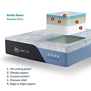 Serta Arctic Premier- 14.5" King Firm Mattress, USA Built, 100-Night Trial, CertiPUR-US Certified