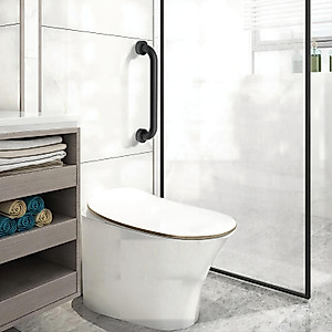 Gabrylly 15“ Grab Bar Handle for Bathroom Bathtubs and Showers, Matte Black