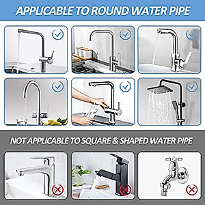 TOOLF Sponge Holder Kitchen Sink Caddy, Aluminum Over Faucet Rack with Brush Holder and 2 Hooks, Hanging Sink Organizer for Scrubbers, Dishwand, Dish Cloth, Soap, Sink Stopper on Kitchen, Bathroom