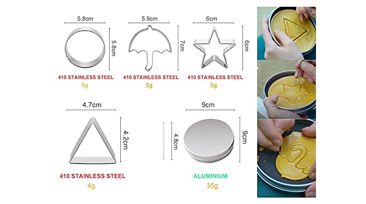 VAWcornic Dalgona Candy Tools Set - 18pcs Sugar Pie Kit