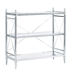 Linon Console Chrome