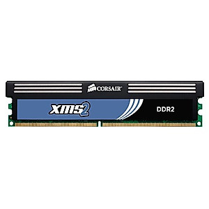 CORSAIR TWIN2X4096-6400C5C Corsair XMS2 DDR2 4GB (2x2GB) PC2-6400 800MHz 240-Pin Dual Channel Desktop Memory