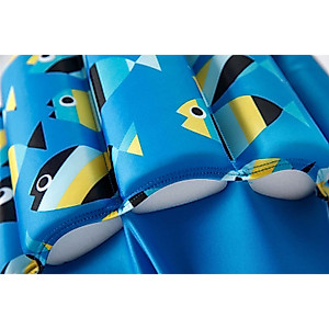 ELUCKFACE Baby Kids Floatation Suit Float One-Piece Swimwear Buoyancy for Girls Boys 50+Blue 2-3years