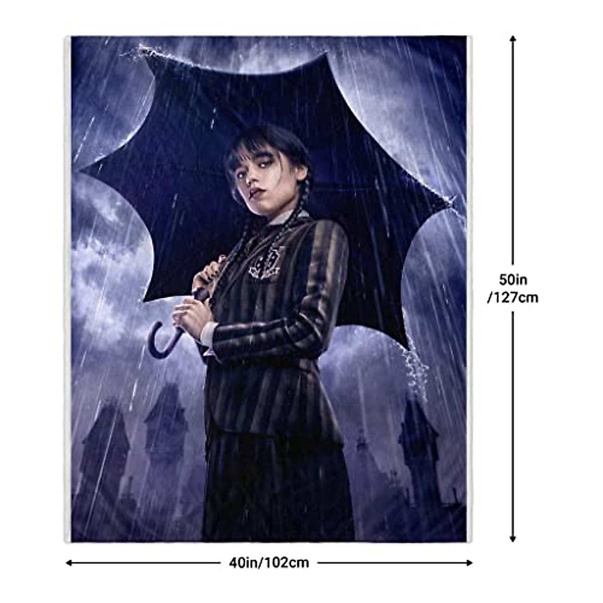 Television Series Wed Flannel Blanket All Seasons 50”×40”in Comfort Soft Throw Blankets for Sofa Bed Living Room