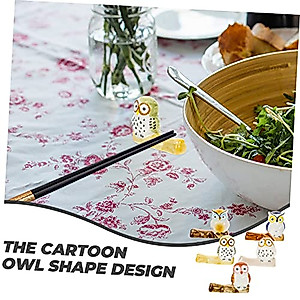 Luxshiny 10 Pcs Ceramic Chopstick Rest Fork Rest Pottery Chopstick Holders Animal Chopstick Holder Pretty Chopstick Holders Animal Decor Kitchen Chopstick Rest Chopsticks Bracket Ceramics