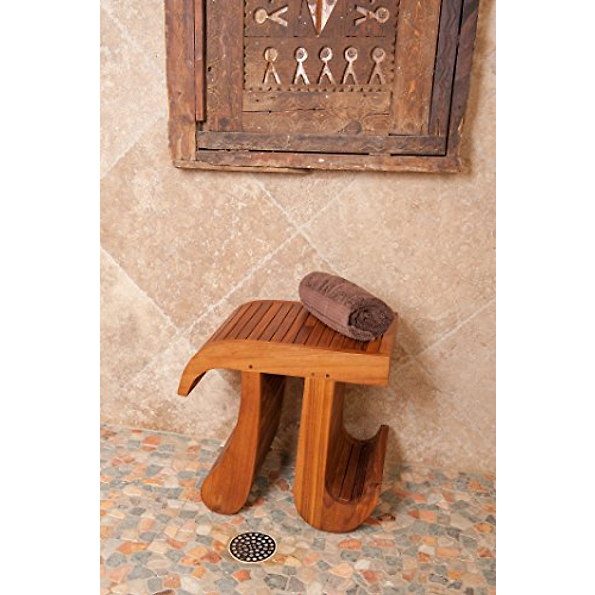 AquaTeak Patented Pi-Shaped Teak Bench