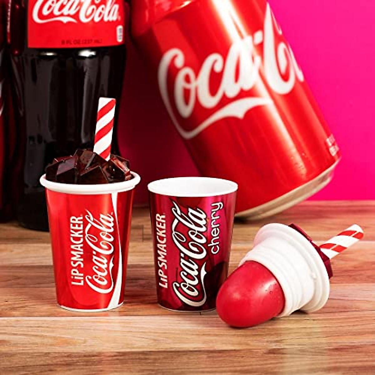Lip Smackers Coca Cola Flavored Lip Balm, Coke Cup, Coke Flavor, Lip Care, For Kids, Women, Men