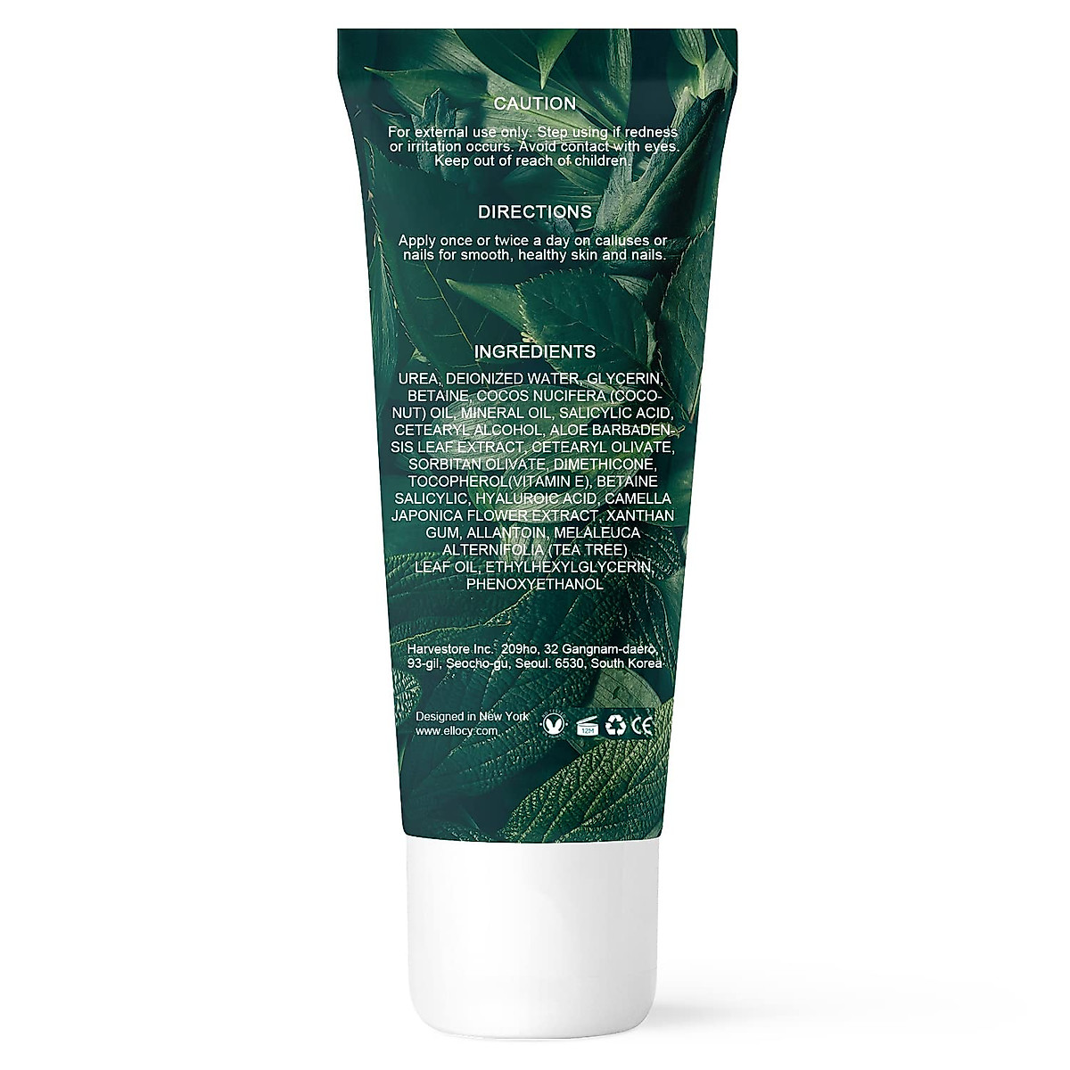 Ellocy 42% Urea Gel Max Plus Salicylic & Hyaluronic Acid - cracked heel repair callus remover gel for Elbows, Feet, and Hands, and cracked heel, calloused feet remover gel