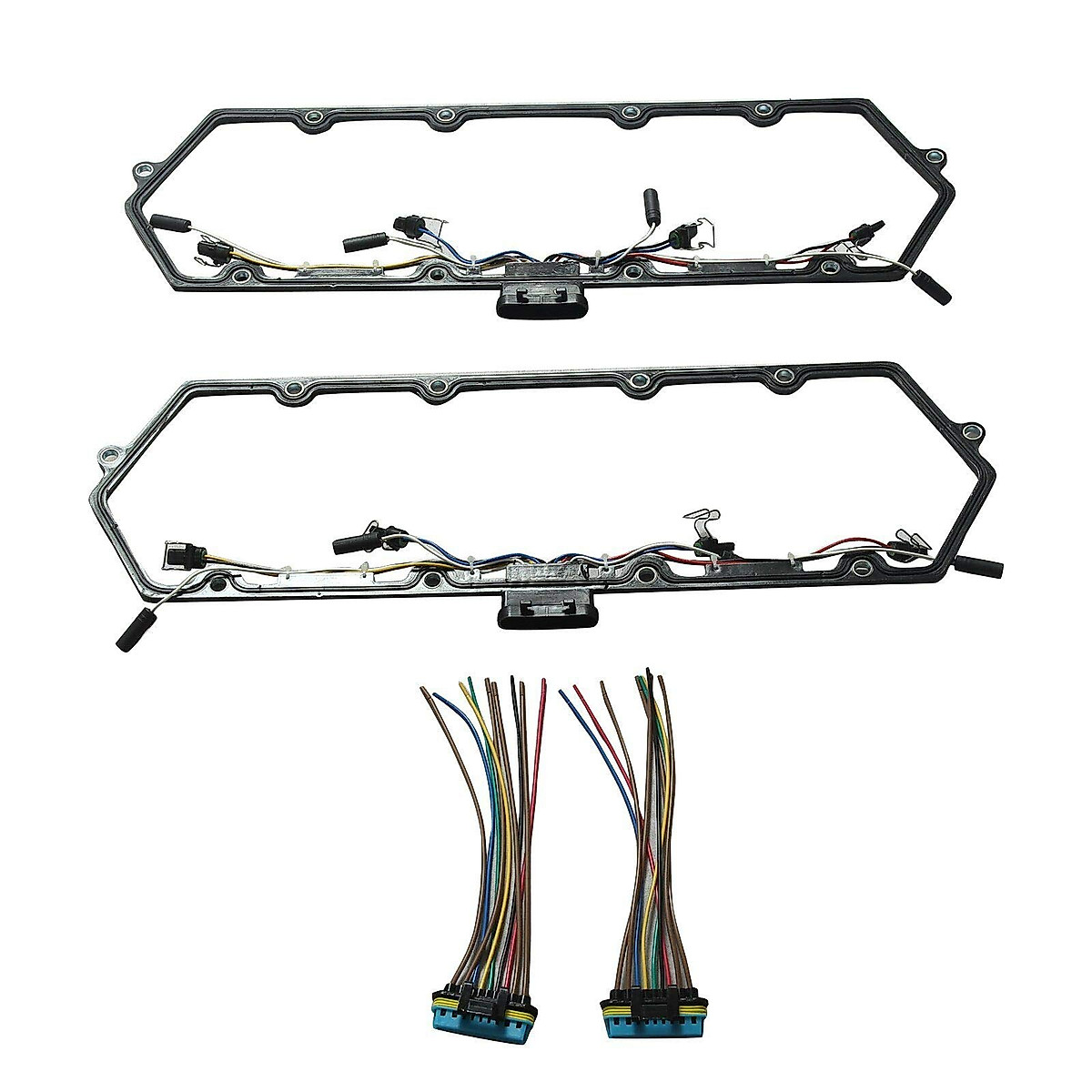 Valve Cover Gaskets w/Fuel Injector Powerstroke Glow Plug Injector Harness Pigtail Kit Fit for 1998-2003 7.3L Diesel Trucks Replaces 1379998 615-201 F81Z6584AA