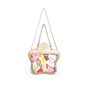 Ita Bag Heart Purse Kawaii Backpack Ita Bag Crossbody Clear Bag Star Crossbody Bags Ita Heart Bag Kawaii Wallet Lolita Bag Kawaii Bag Transparent Backpacks Cute Bag Japanese School Bag Anime Bag