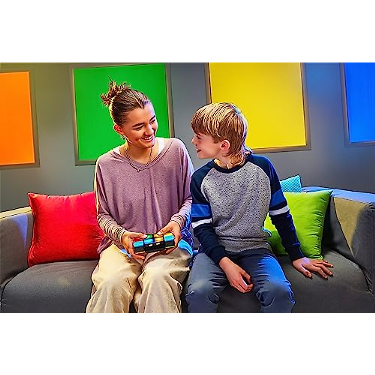 Flipslide Game - Electronic Handheld Game | Addictive Multiplayer Puzzle Game of Skill | Flip, Slide & Match Colors to Beat the Clock | 4 Thrilling Game Modes | Ages 8+ | Includes Batteries